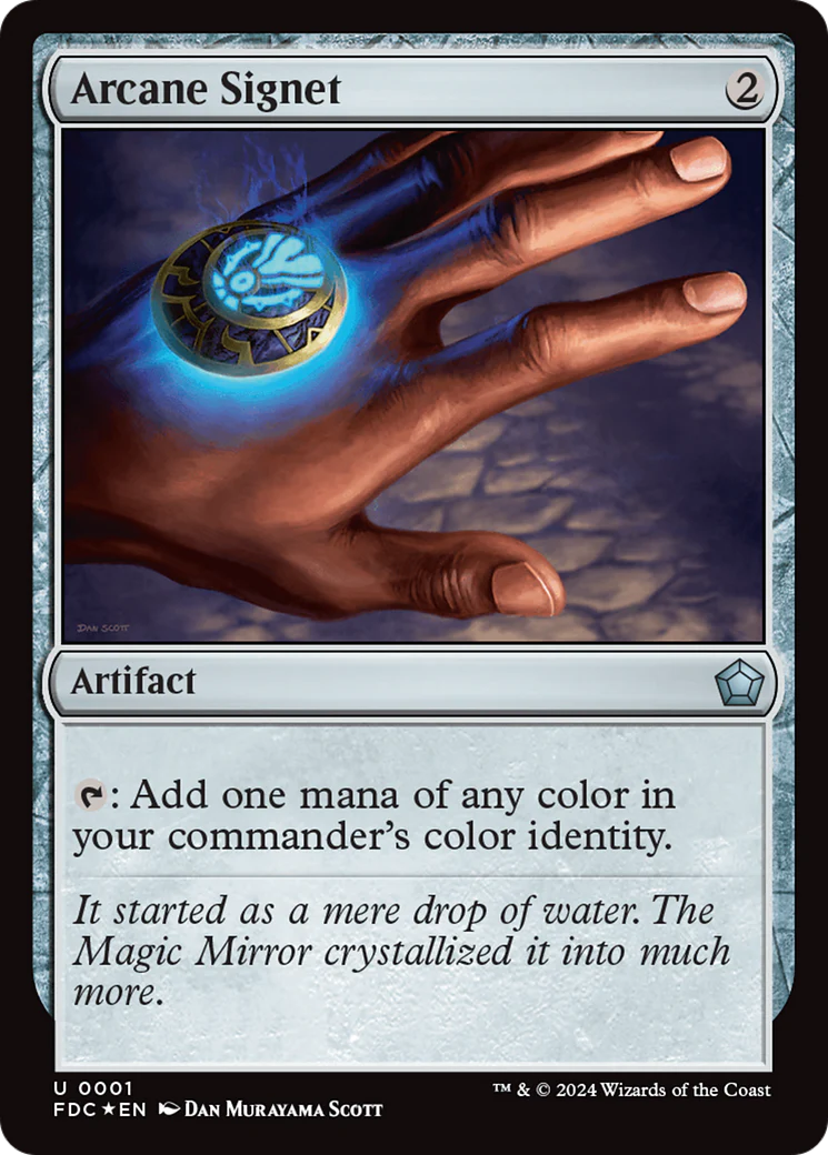 Arcane Signet - Foil (Foundations Commander)(FDC-U-0001) – The Final ...