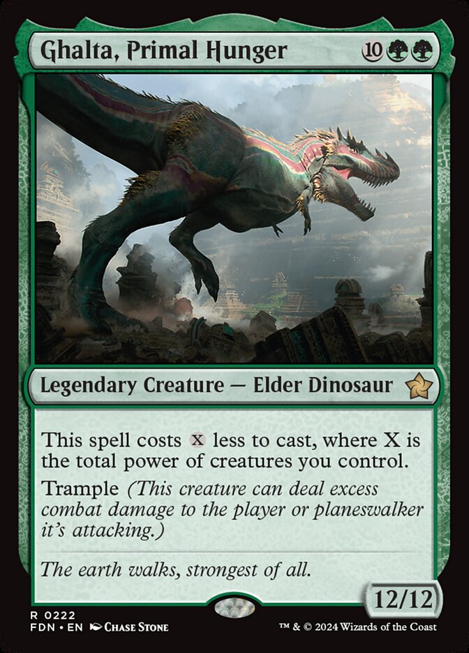 Ghalta, Primal Hunger (Foundations)(FDN-0222)(R) – The Final Boss ...