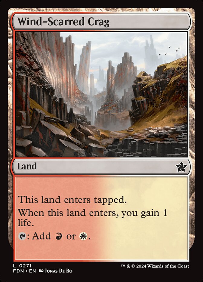 Wind-Scarred Crag (Foundations)(FDN-0271)(L) – The Final Boss Collectables