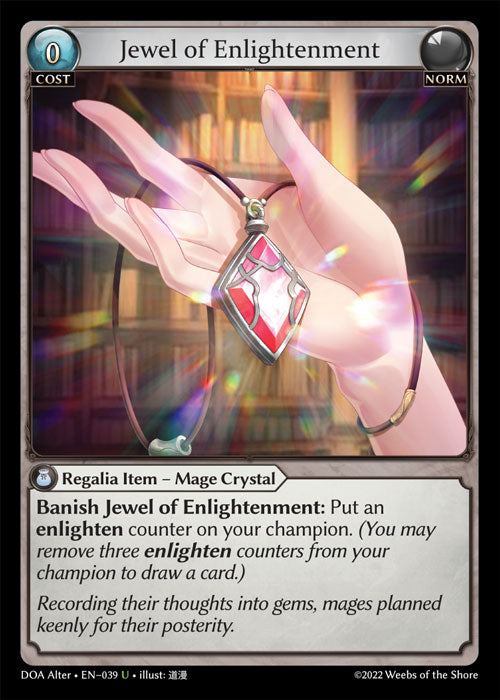 Jewel of Enlightenment (Dawn Of Ashes)(DOA-039) Alter Edition – The ...