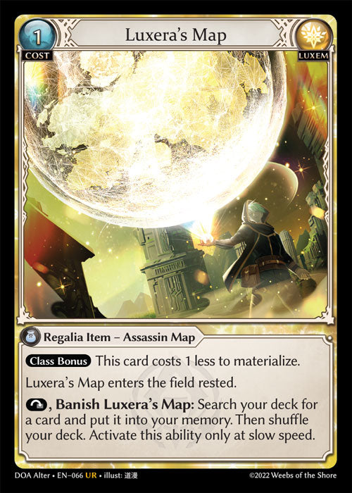 Luxera's Map (Dawn Of Ashes)(DOA-066) Alter Edition – The Final Boss ...