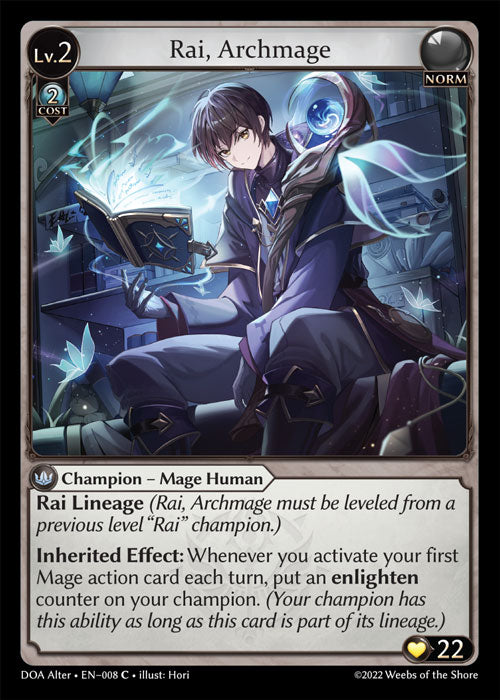 Rai, Archmage (Dawn Of Ashes)(DOA-008) Alter Edition – The Final Boss ...