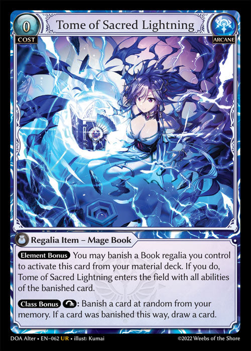 Tome of Sacred Lightning (Dawn Of Ashes)(DOA-062) Alter Edition – The ...